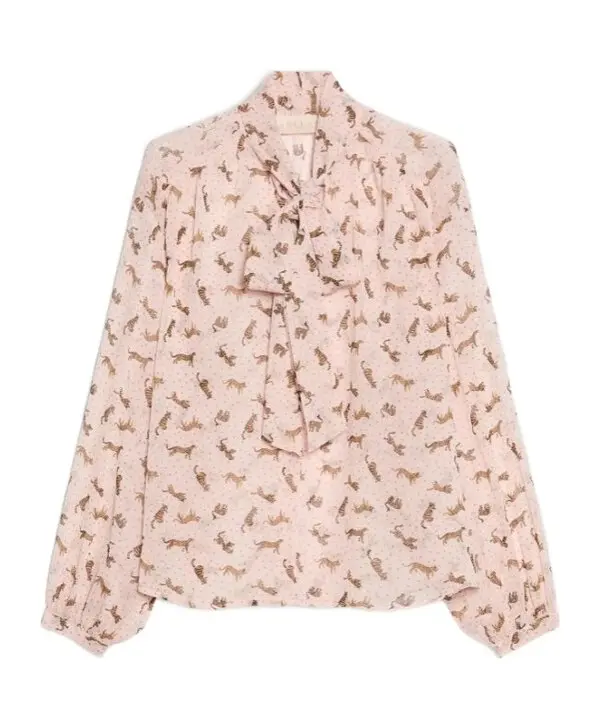 IBLUES Tie-neck Shirt - Pink
