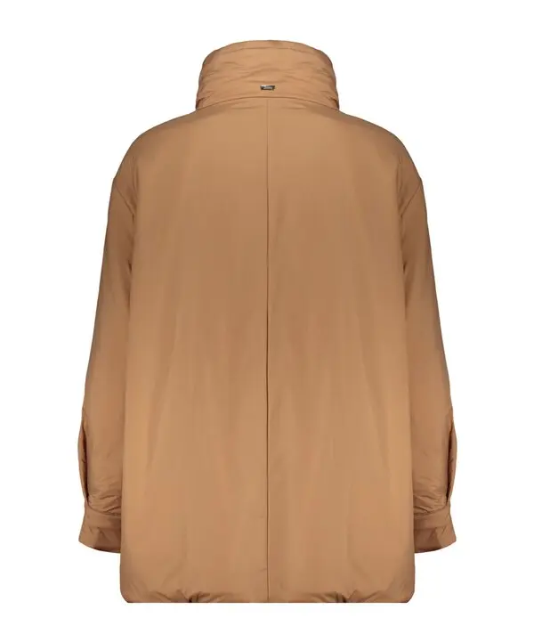 Herno Casual Jacket With A Hood And Stand Collar