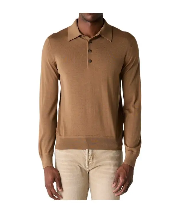 TOM FORD Long-sleeve Polo Shirt