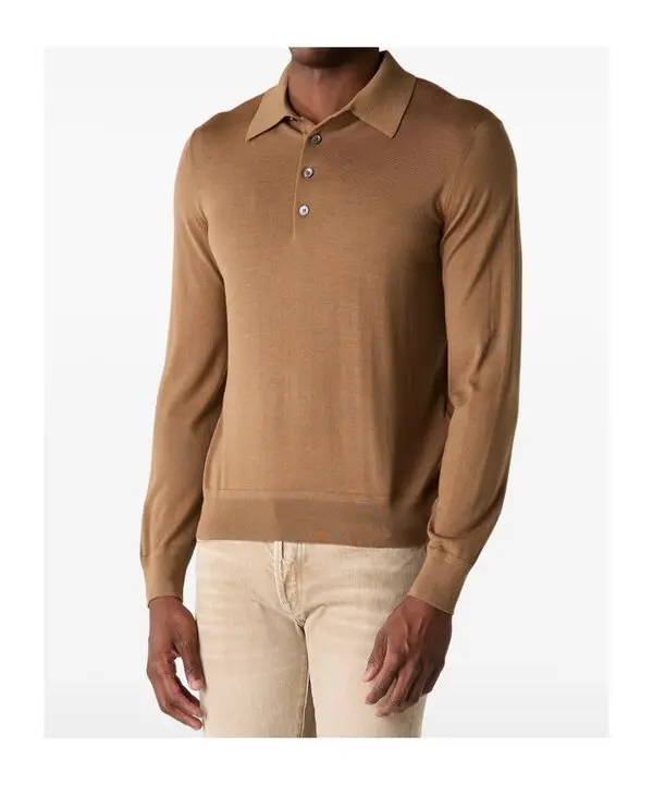 TOM FORD Long-sleeve Polo Shirt