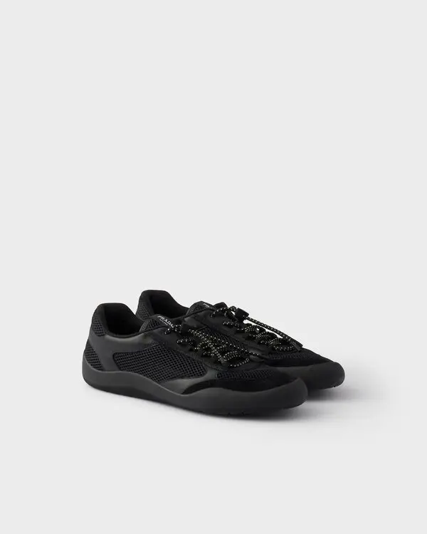 Prada Speedrock Mesh Fabric Sneakers