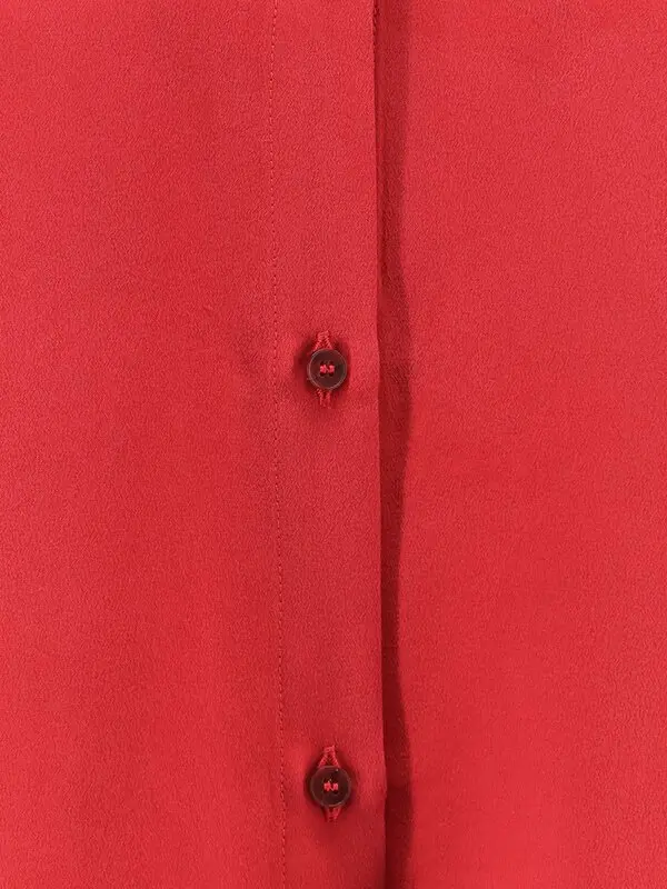 ALYSI Pointed-collar Silk Shirt