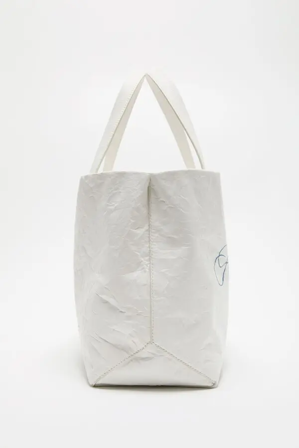 Acne Studios Leather Tote With Logo
