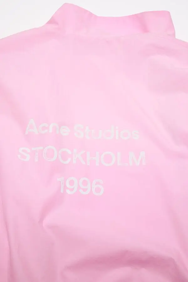 Acne Studios Washed Logo Jacket - Light Pink