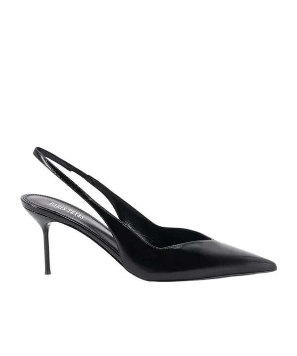 Paris Texas Lidia Slingback Pumps - Black