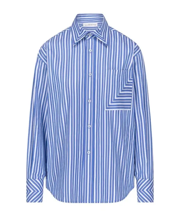 Victoria Beckham Striped Cotton Shirt