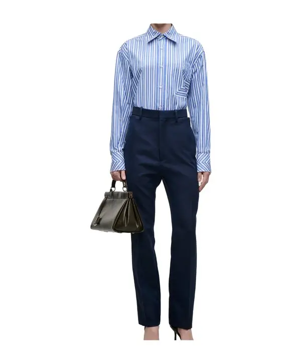 Victoria Beckham Striped Cotton Shirt