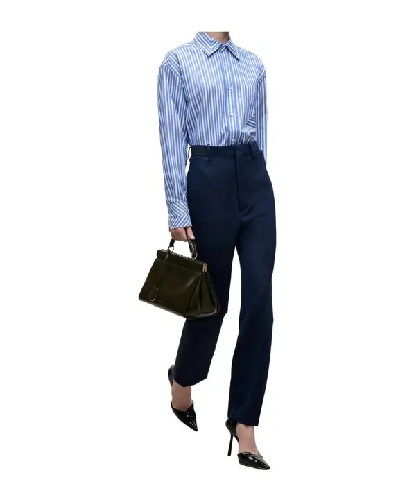 Victoria Beckham Striped Cotton Shirt