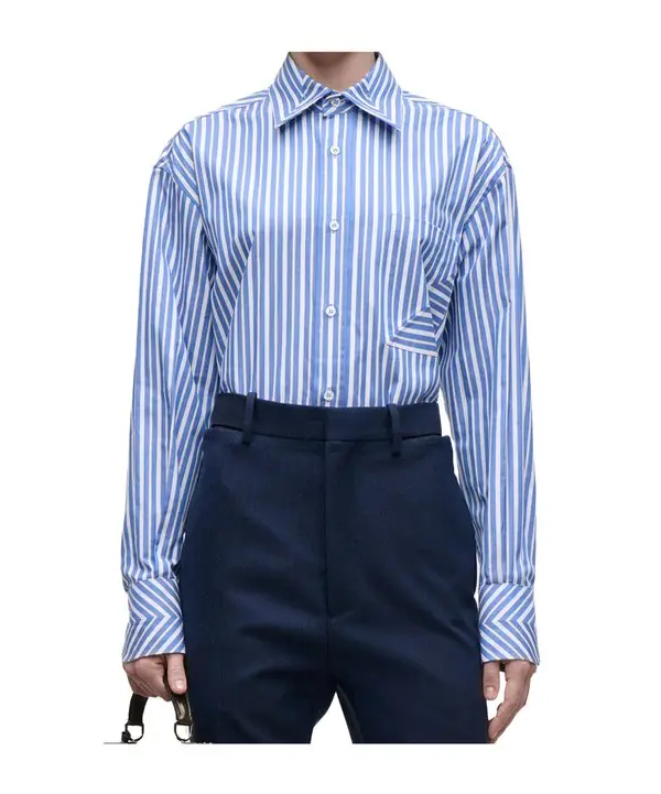Victoria Beckham Striped Cotton Shirt