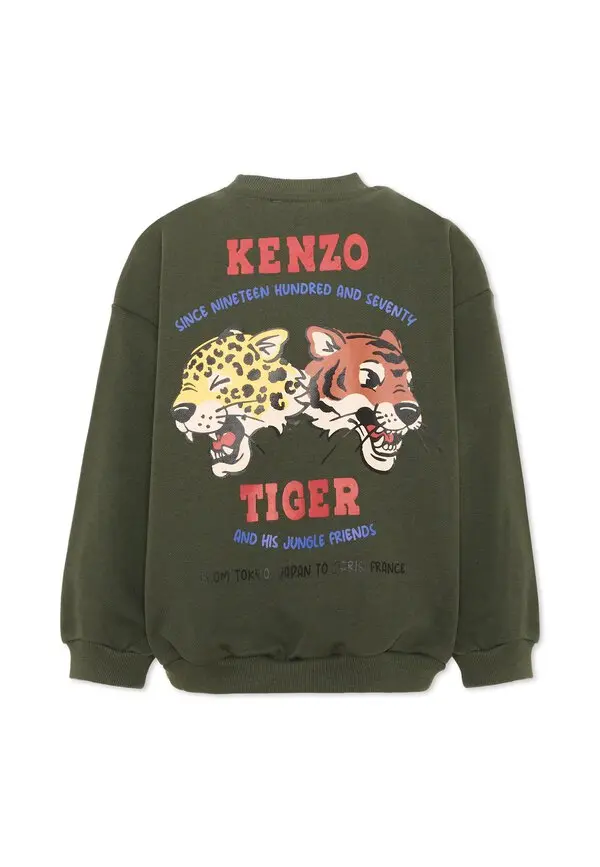 Kenzo Tiger Graphic Long-sleeved Sweatshirt