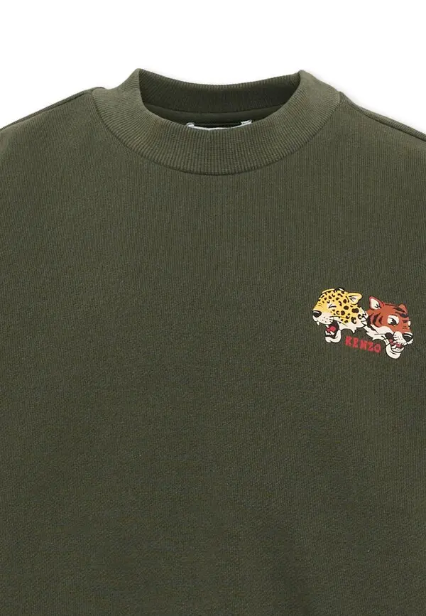 Kenzo Tiger Graphic Long-sleeved Sweatshirt