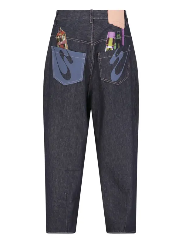 PDFCHANNEL Pdf Oversized Wide-leg Jeans