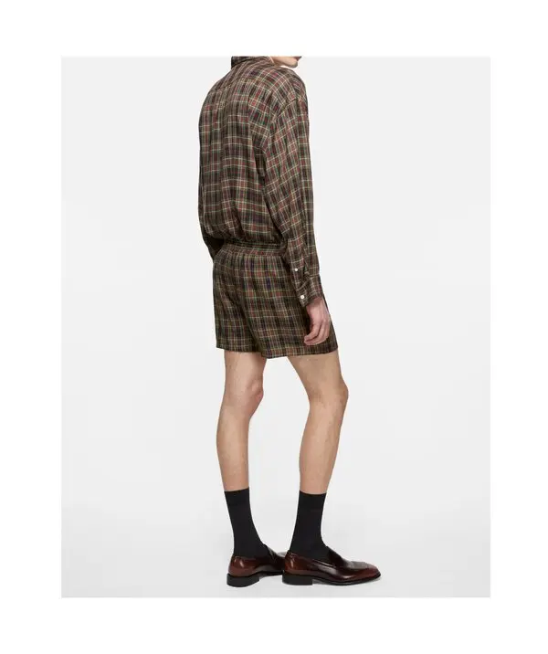 Acne Studios Plaid Casual Shorts