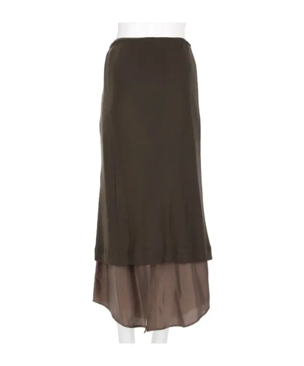 ALYSI Layered Sheer-hem Skirt