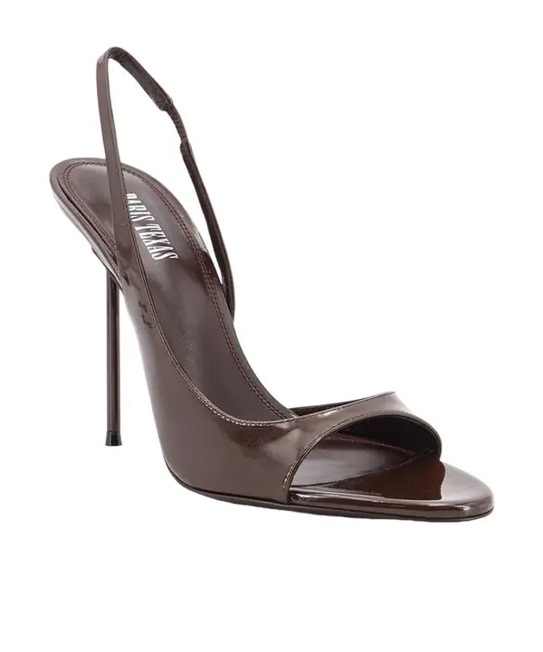 Paris Texas Lidia Slingback Sandals - Brown