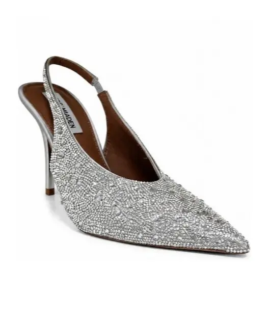 Steve Madden Pointed-toe Slingback Stiletto Sandals