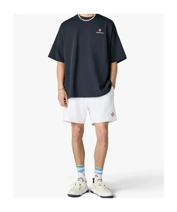 Casablanca Striped Velvet Shorts