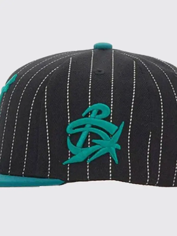 PDFCHANNEL Pinstriped Embroidered Baseball Cap