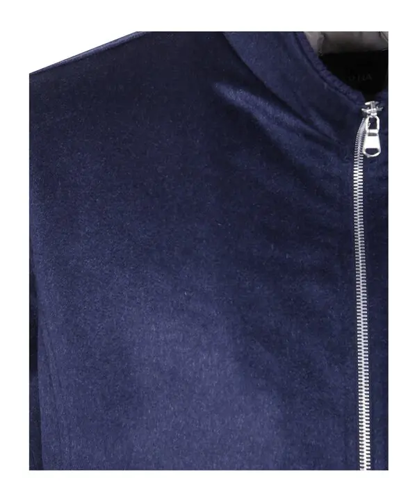 BARBA NAPOLI Fox Bomber Jacket - Blue