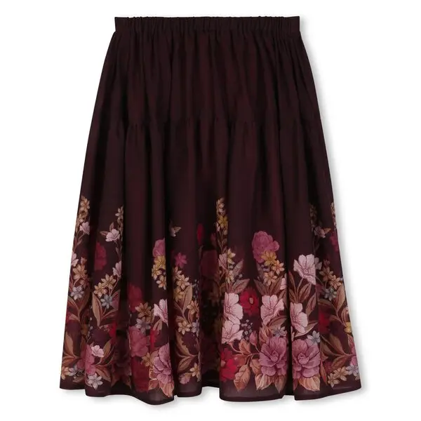 Chloé Floral-print Tiered Skirt