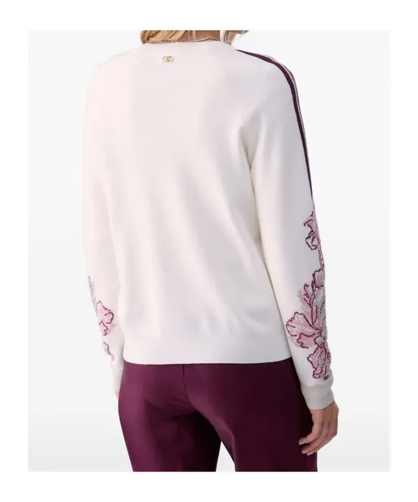 Liu Jo V-neck Jacquard Knit Top