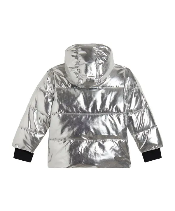 Stella McCartney Metallic Star Long-sleeve Puffer Jacket