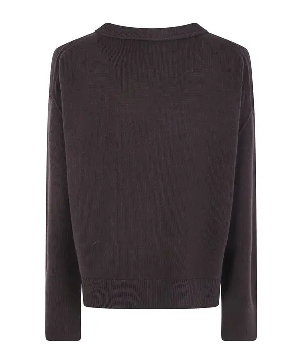 MRZ Cropped Oversized Round Neck Sweater