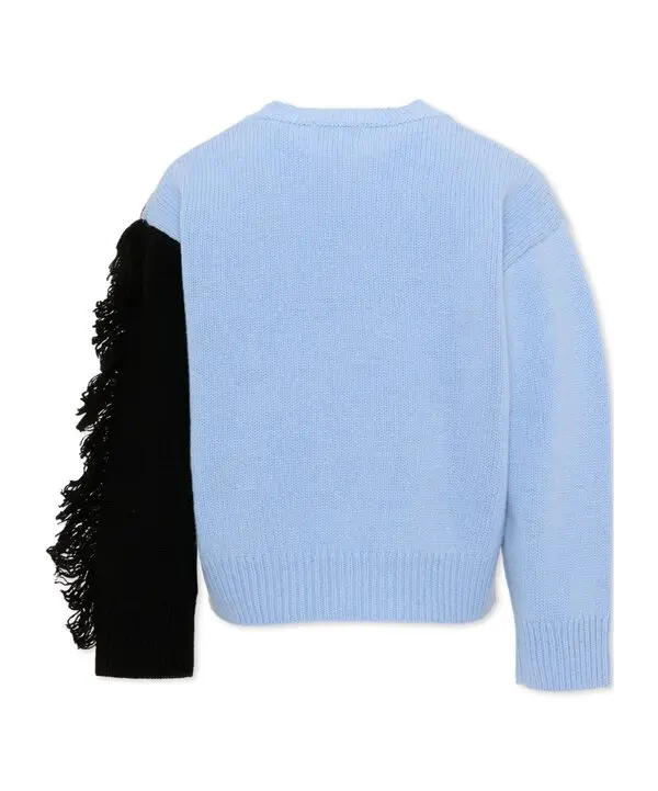 MOLO Griselda Horse-intarsia Fringed Jumper
