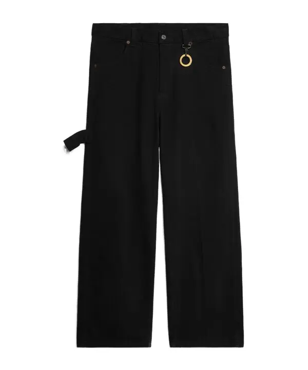 Celine Wide Leg Jeans 001 In Heavy Cotton Twill