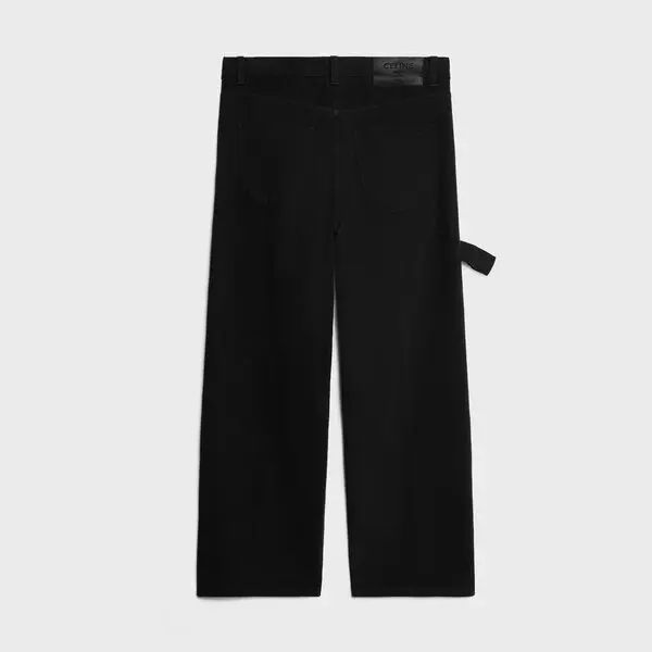 Celine Wide Leg Jeans 001 In Heavy Cotton Twill