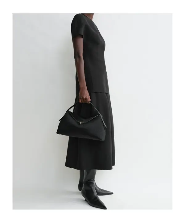 TOTEME Logo Plaque Top Handle Bag