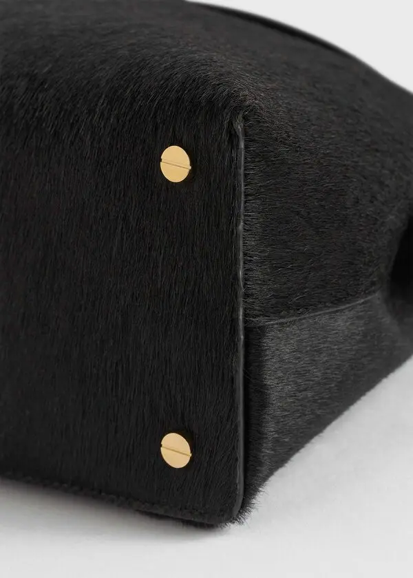 TOTEME Logo Plaque Top Handle Bag
