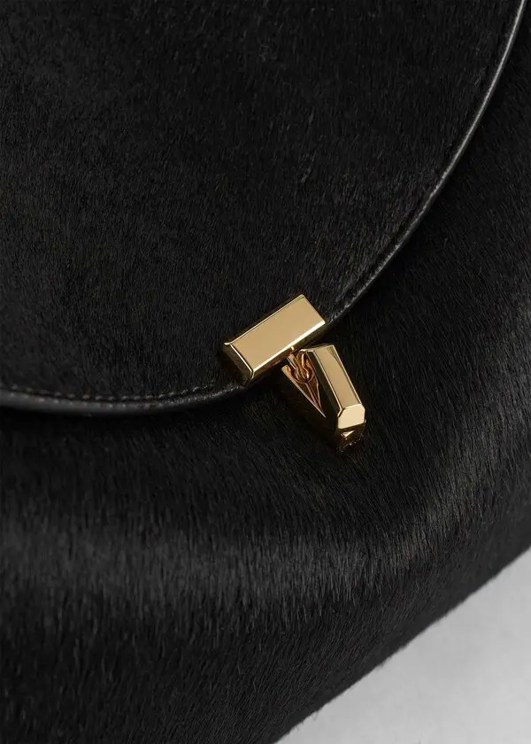 TOTEME Logo Plaque Top Handle Bag