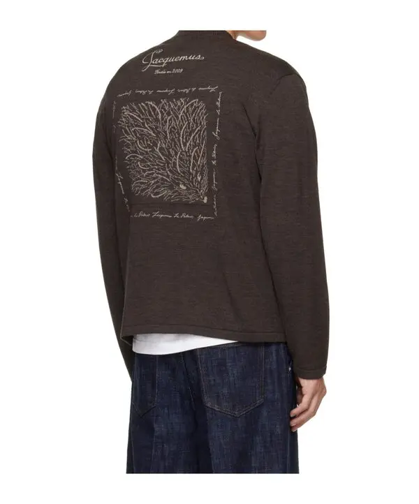 Jacquemus Embroidered Crew Neck Sweater