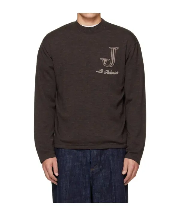 Jacquemus Embroidered Crew Neck Sweater
