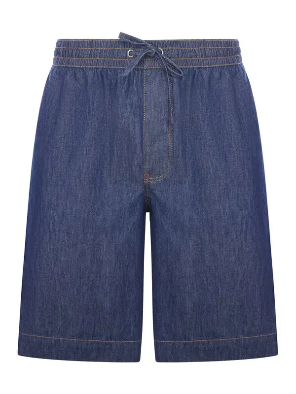 Loewe Lightweight Cotton Chambray Shorts