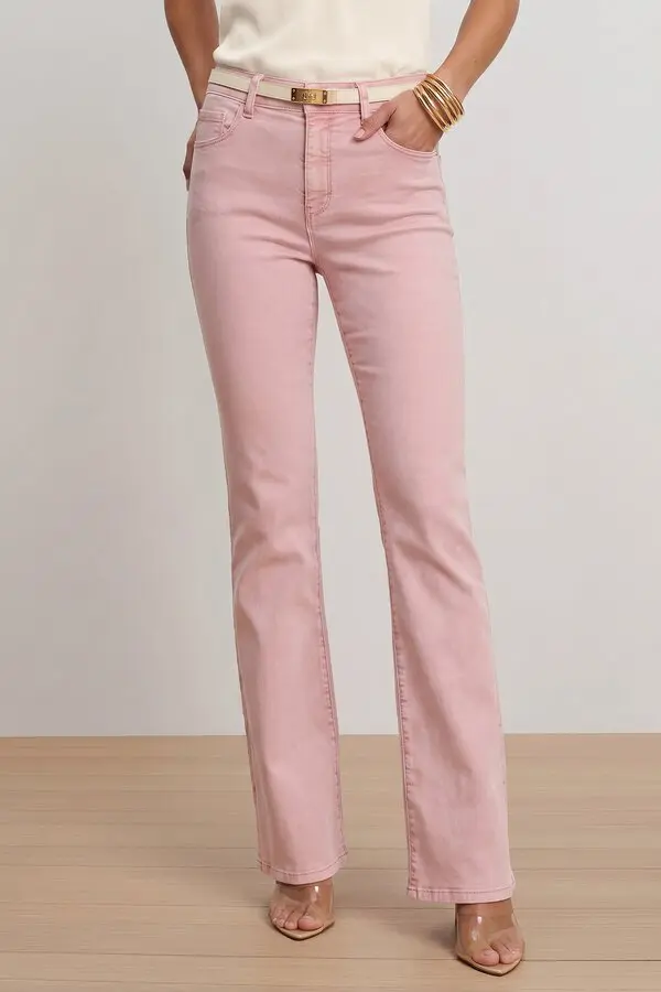 THE NOLI SHOP Aria Flare Jean - Blush