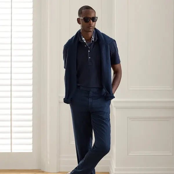 Ralph Lauren Gregory Hand-tailored Trouser - Racing Navy