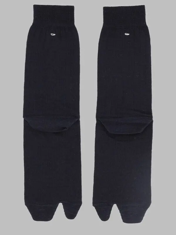 MAISON MARGIELA Ribbed Tabi Socks - Blue