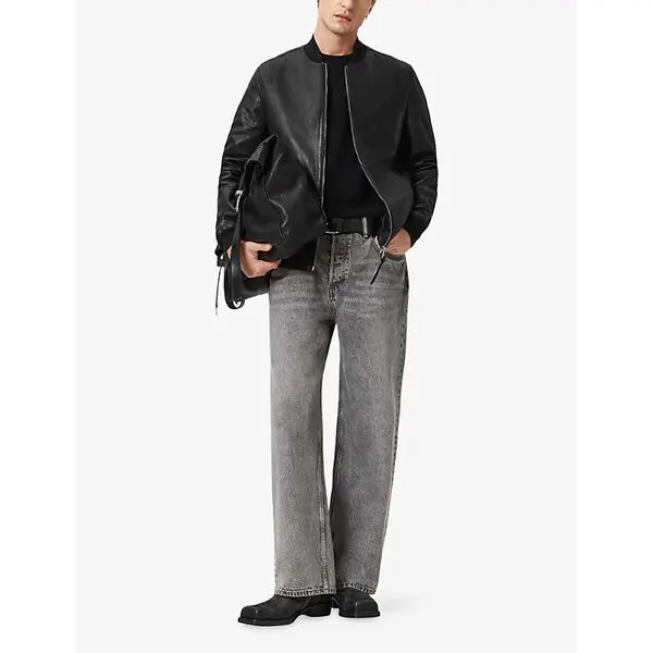 ALLSAINTS Morten Regular-fit Leather Bomber Jacket