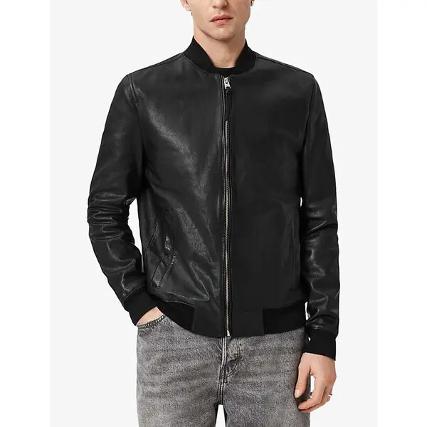 ALLSAINTS Morten Regular-fit Leather Bomber Jacket