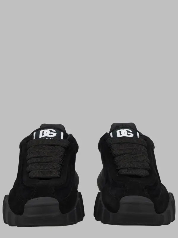 Dolce & Gabbana Leather Athletic Sneakers - Black