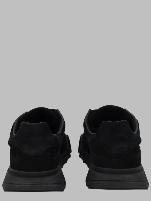 Dolce & Gabbana Leather Athletic Sneakers - Black