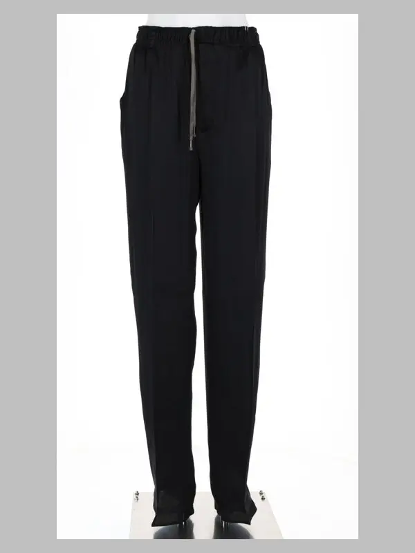 MAISON MARGIELA Solid Trousers - Black
