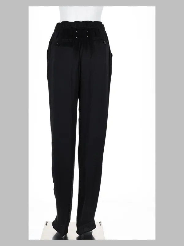 MAISON MARGIELA Solid Trousers - Black