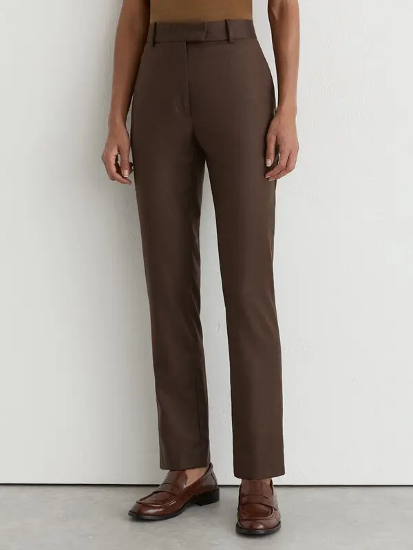 REISS Derby Wool-blend Slim-leg Trousers