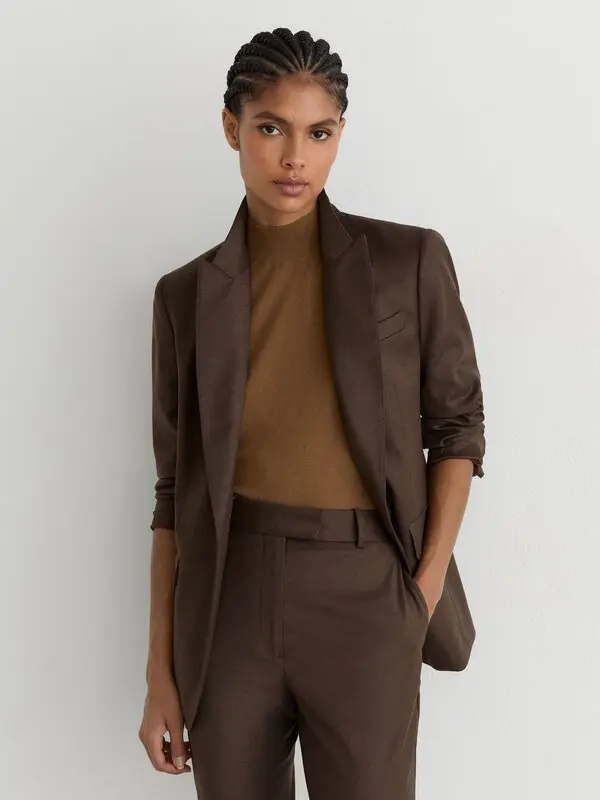 REISS Derby Wool-blend Slim-leg Trousers