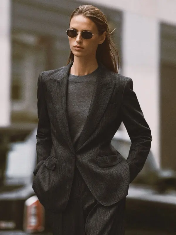 REISS Derby Wool-blend Single-breasted Blazer