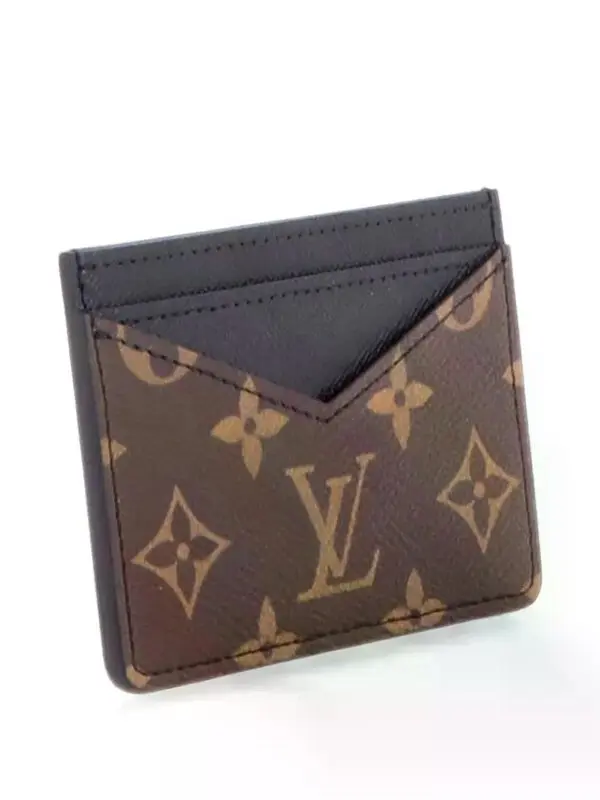 LOUIS VUITTON Neo Macassar Monogram Canvas Card Holder - Brown