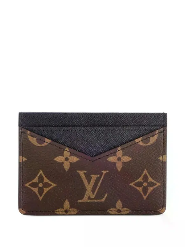 LOUIS VUITTON Neo Macassar Monogram Canvas Card Holder - Brown